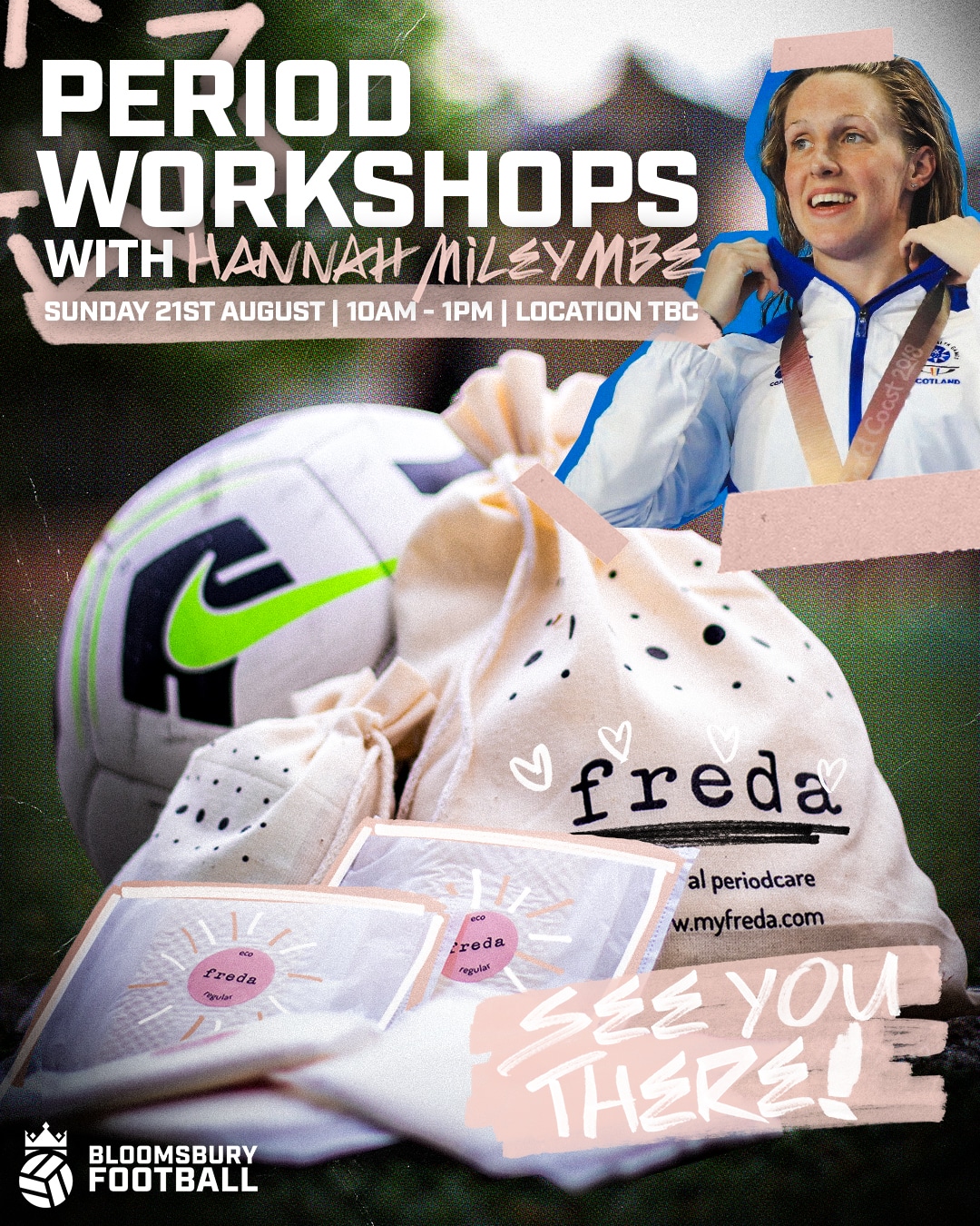 FREDA x BLOOMSBURY FOOTBALL: PERIOD WORKSHOPS WITH HANNAH MILEY MBE ...
